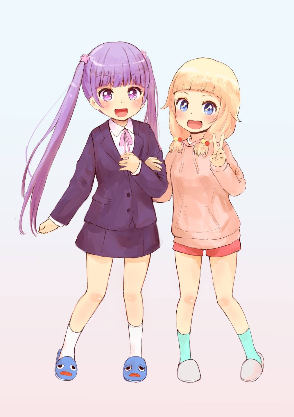 Aoba and Nene in Slippers | Scrolller