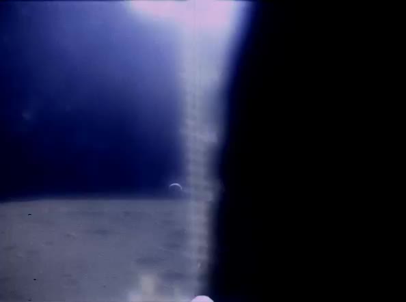 Apollo 12 Lunar Module view of Earth from lunar orbit, November 1969 | Scrolller