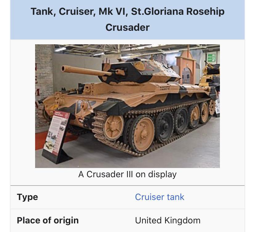 Apparently someone edited the wiki page for the crusader tank. | Scrolller