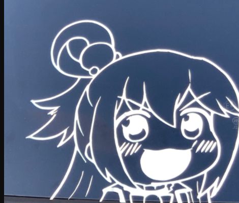 Aqua-sama is now with me on my car :D | Scrolller