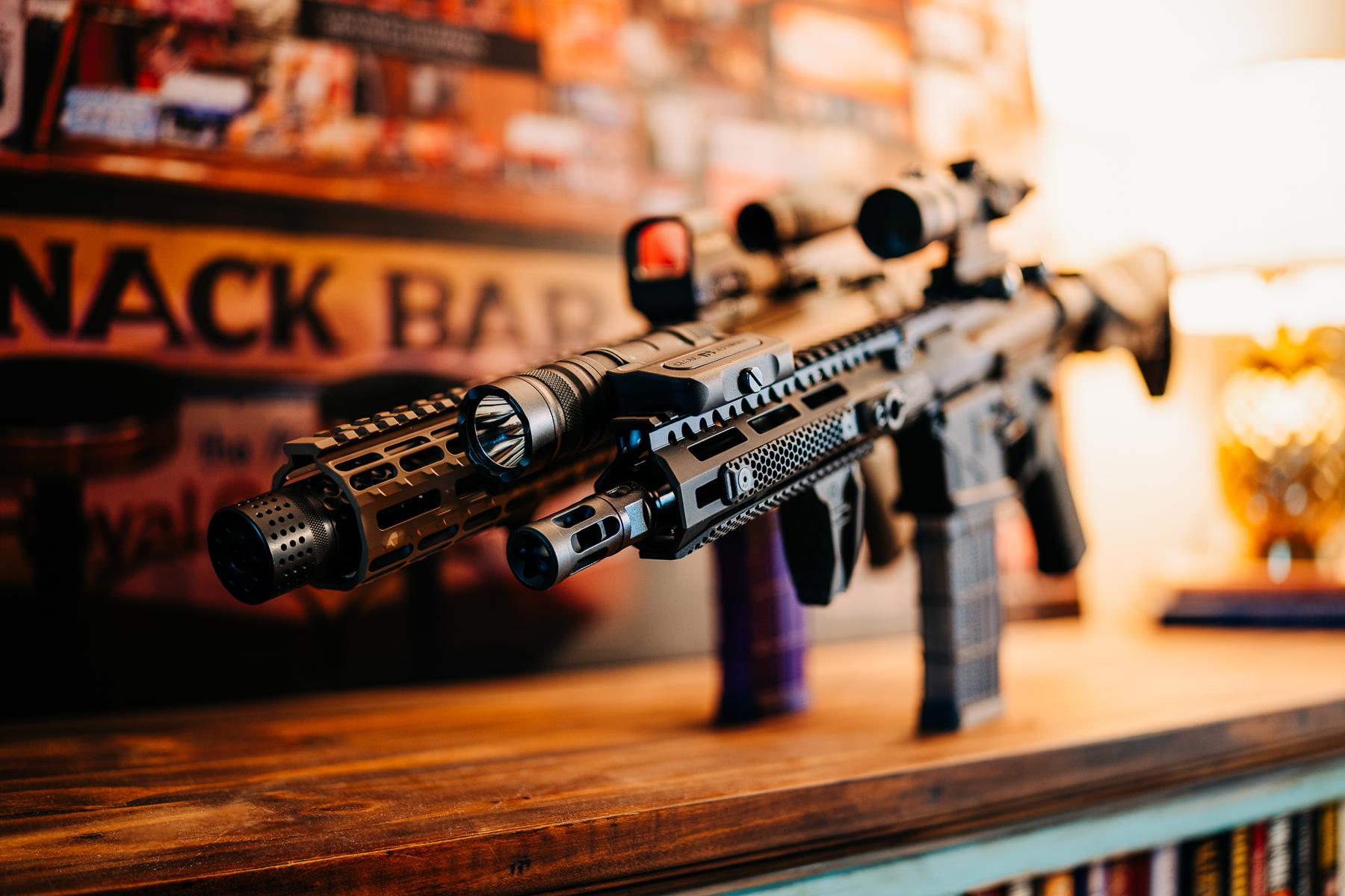 AR 15, 300 blackout, Aero upper/Zev lower in the rear, BCM upper/ADM lower up front | Scrolller