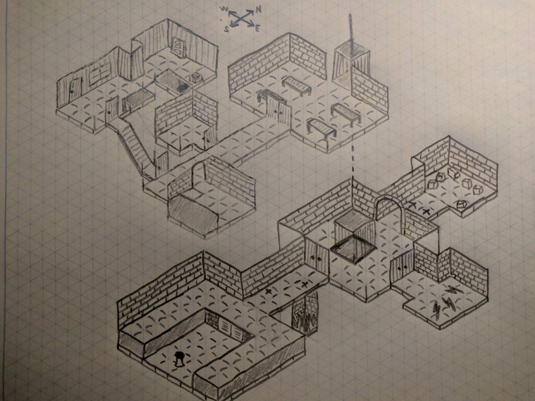 [ART] My first attempt at drawing an isometric dungeon. What do you think? | Scrolller
