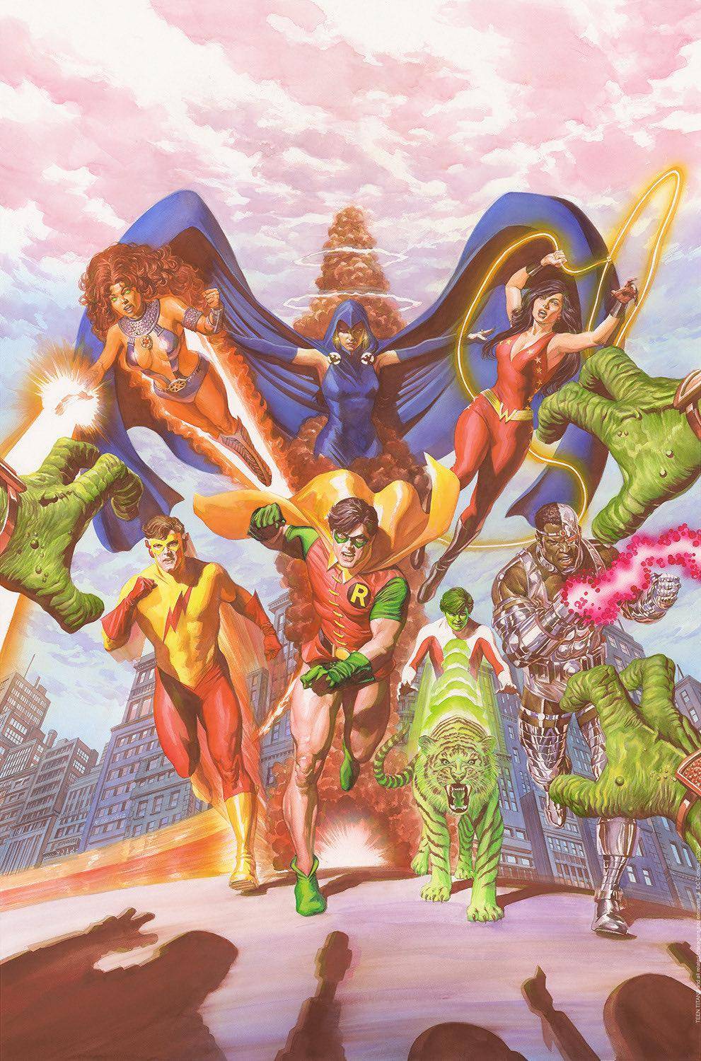 [Artwork] Teen Titans by Alex Ross | Scrolller