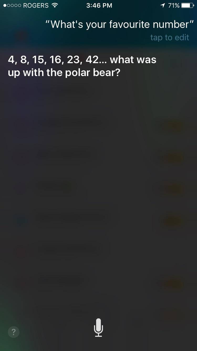 Asked Siri her favourite number | Scrolller