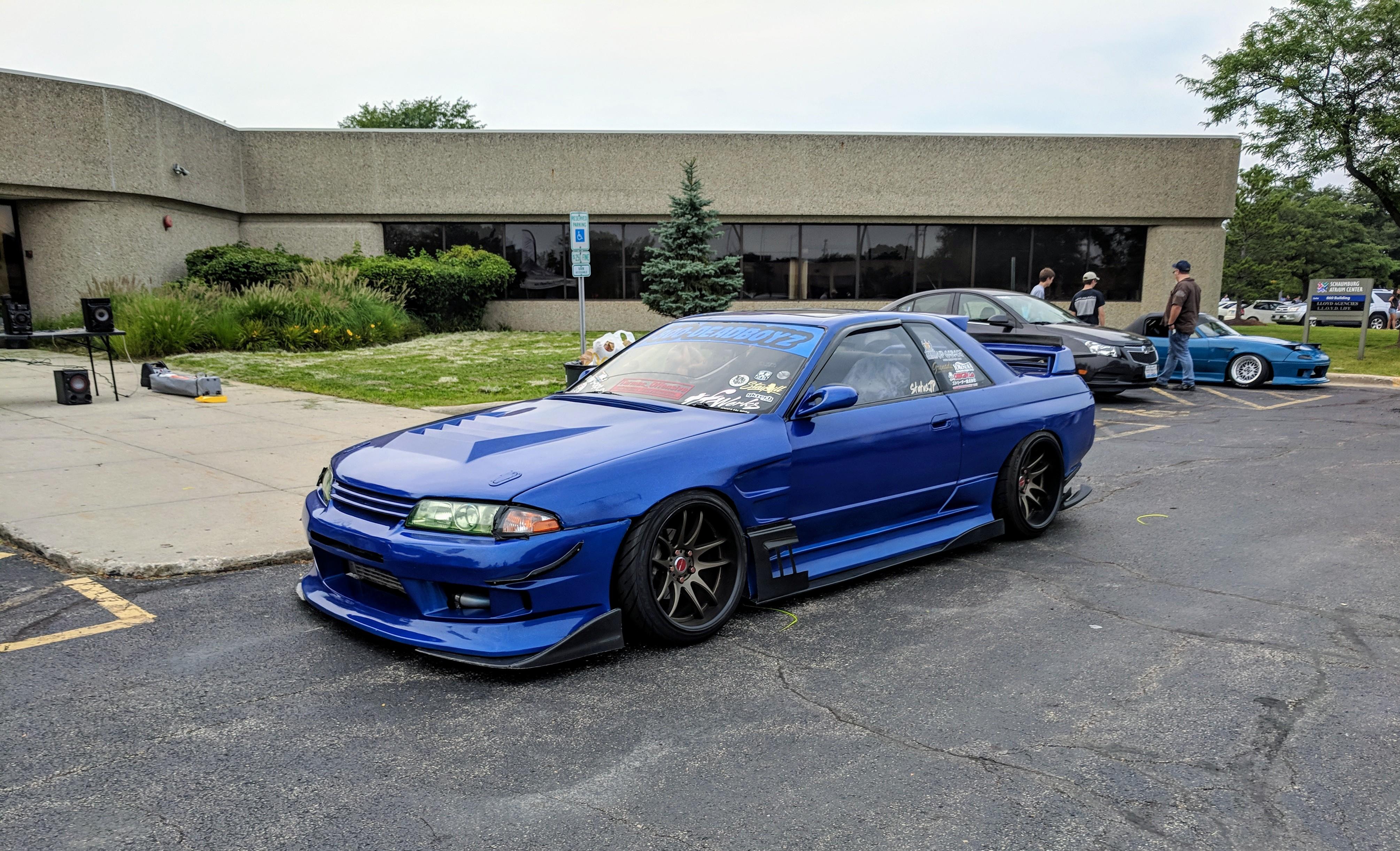At my local car meet: R32 GTR kit widebody GTST | Scrolller