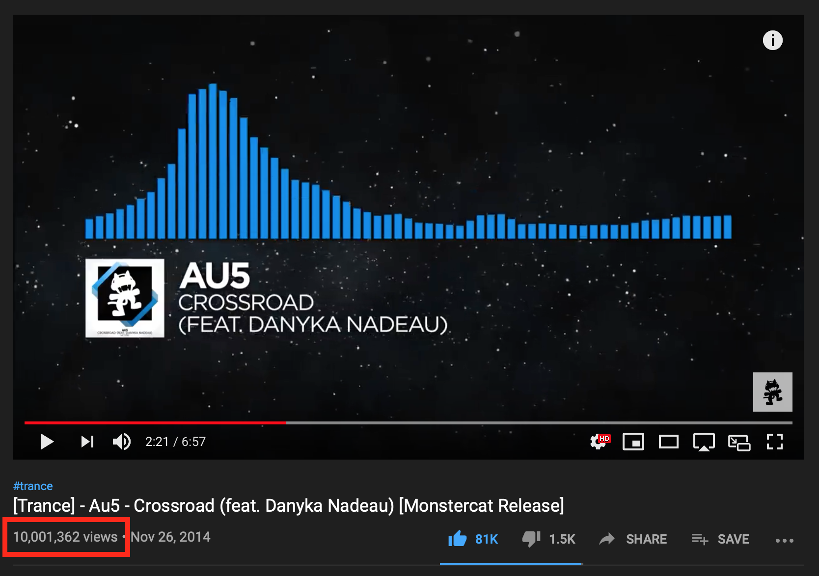 au5's "crossroad" hit 10 million views! | Scrolller