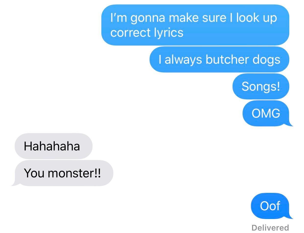Autocorrect thinks I’m a monster. | Scrolller