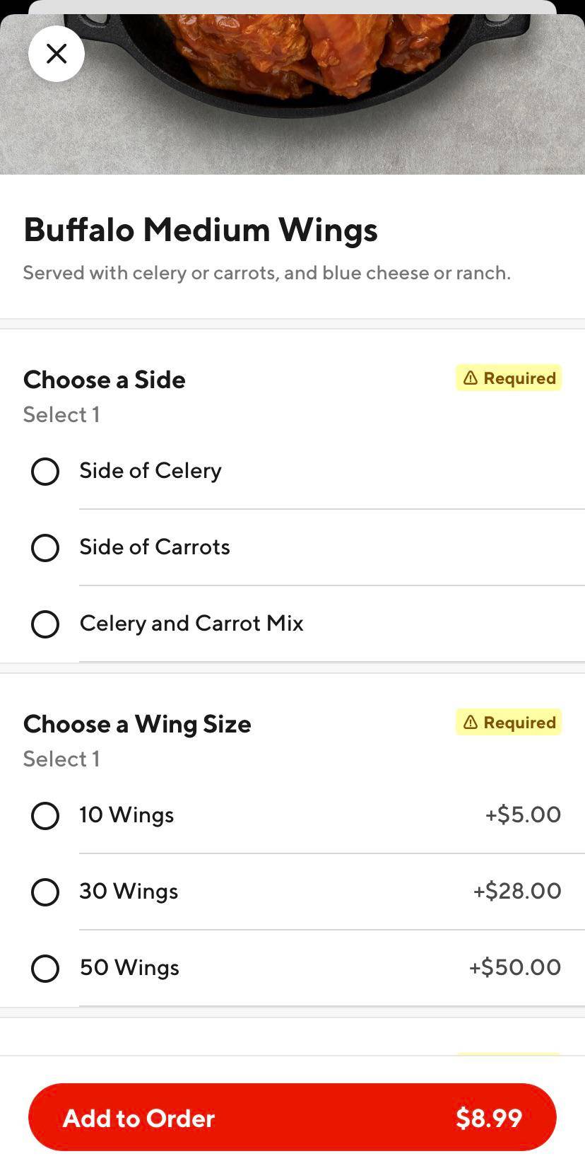 Automatic up charge on DoorDash - deal shown is not available when clicking through prompts ...