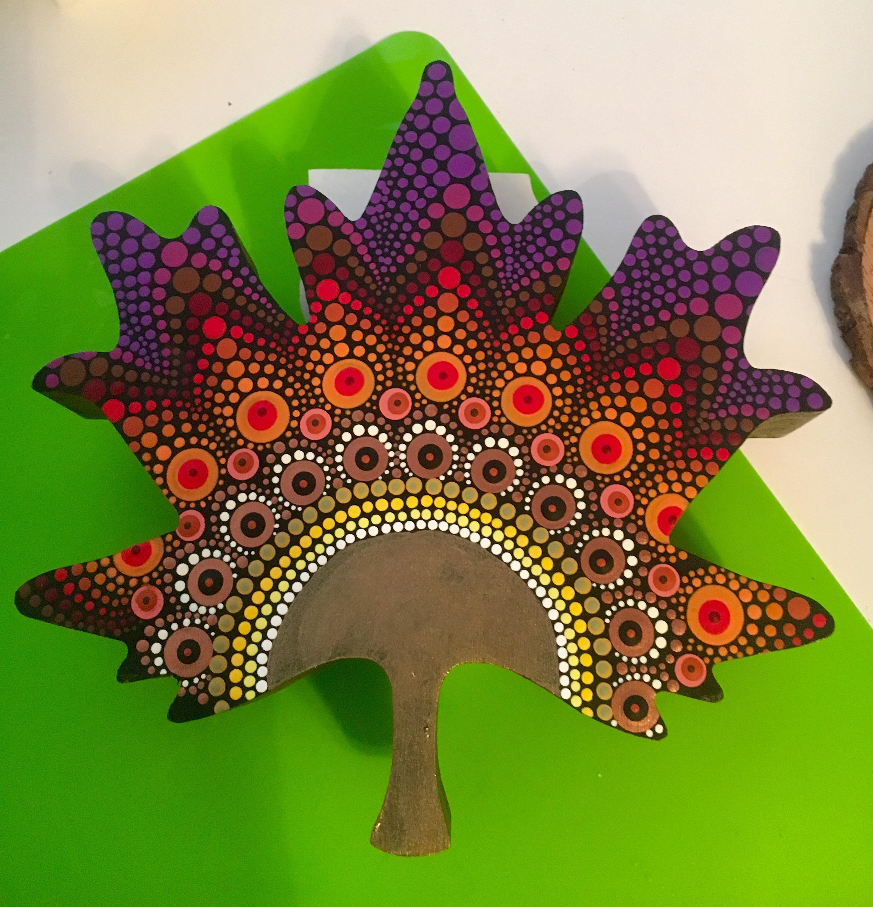 Autumn leaf mandala. | Scrolller