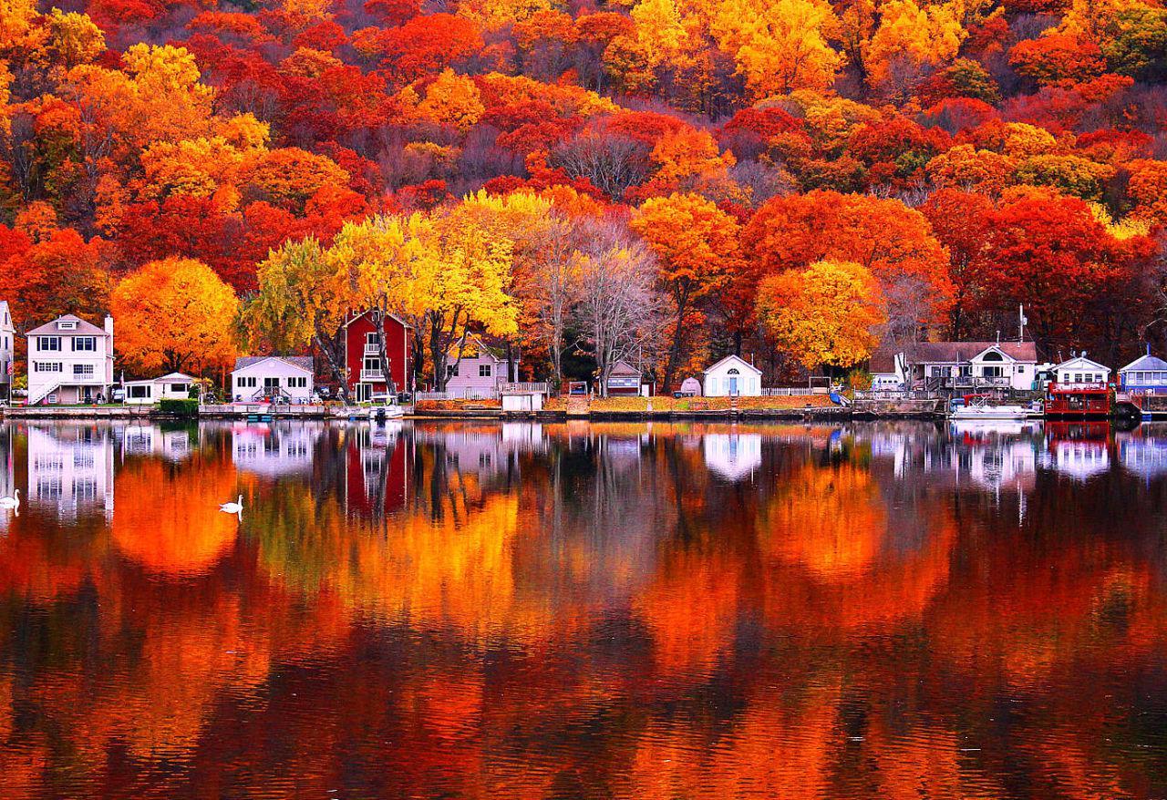 Autumn Reflections In Connecticut By Jason Hagini | Scrolller