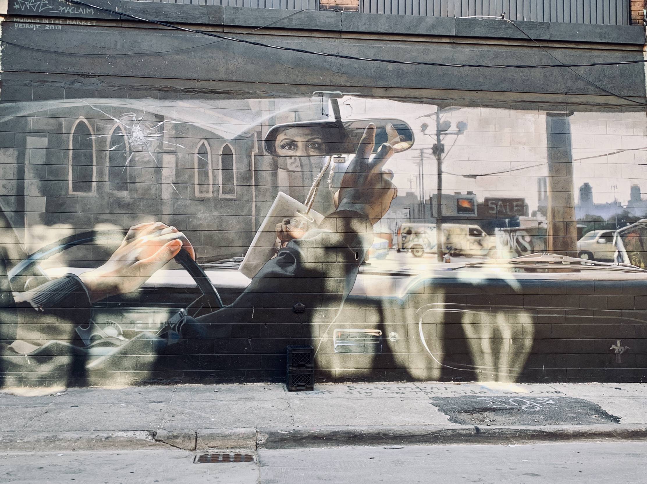 Awesome mural in downtown Detroit | Scrolller