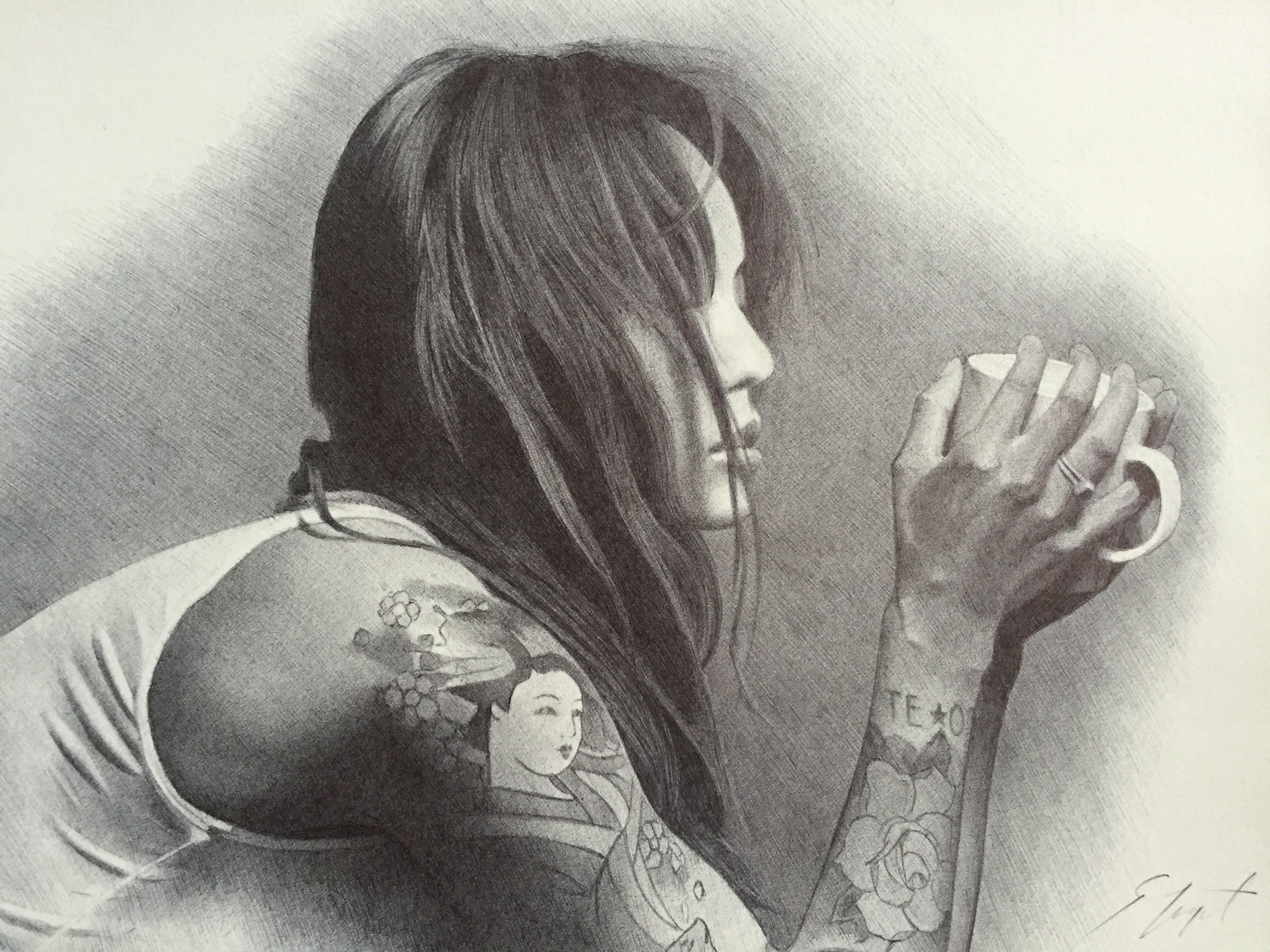 Ballpoint pen sketch of Levy | Scrolller