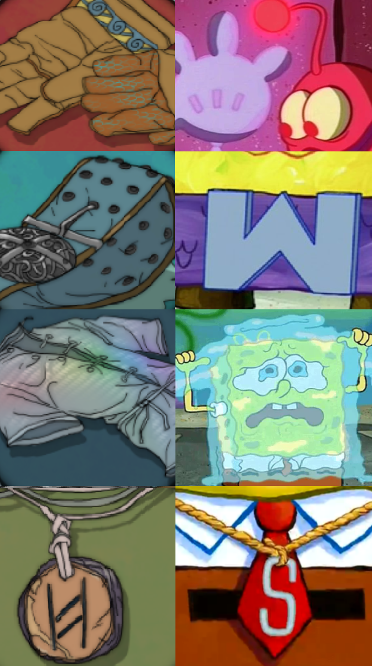 Banner Saga items portrayed by Spongebob. | Scrolller