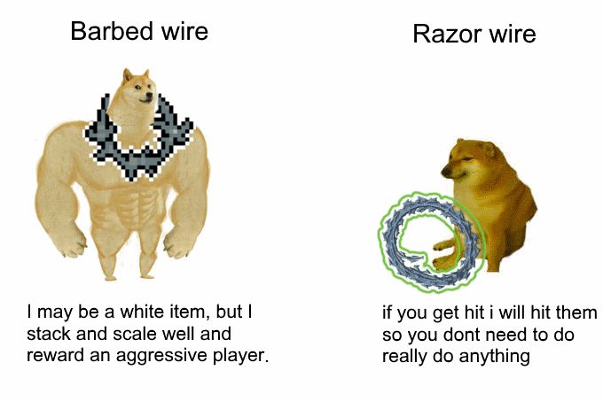 Barbed wire vs Razor wire joke | Scrolller