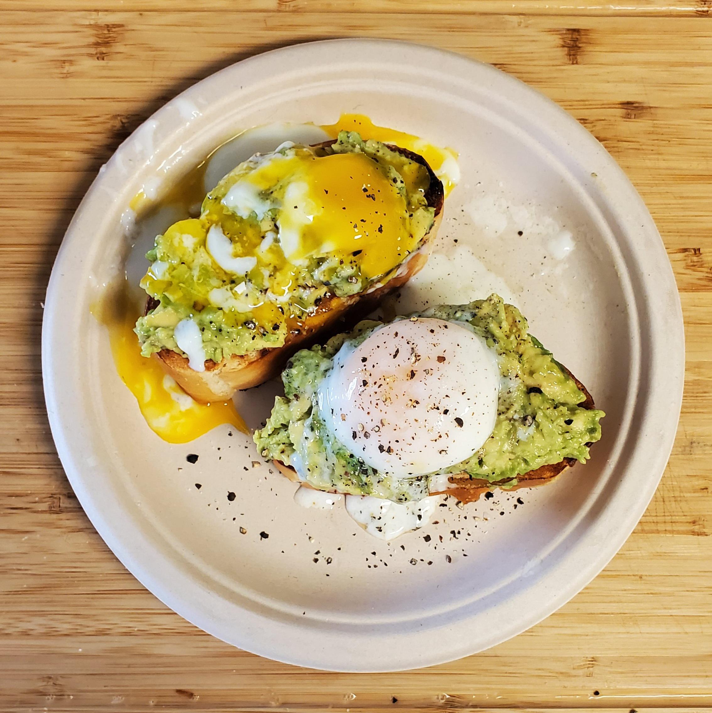 Basic Sous Vide Poached Egg, On Avocado Toast | Scrolller