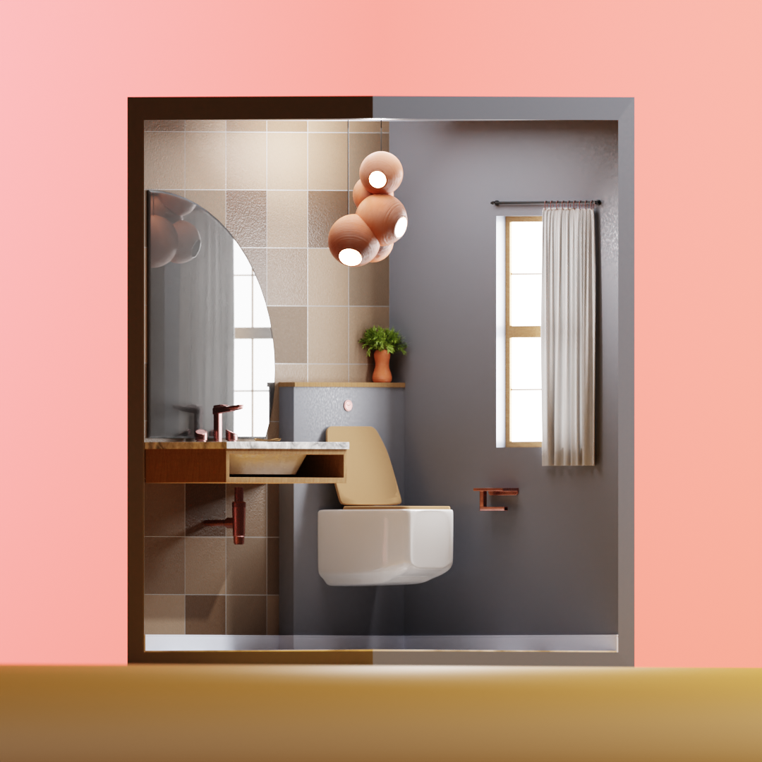 Bathroom Concept for my design class | Scrolller