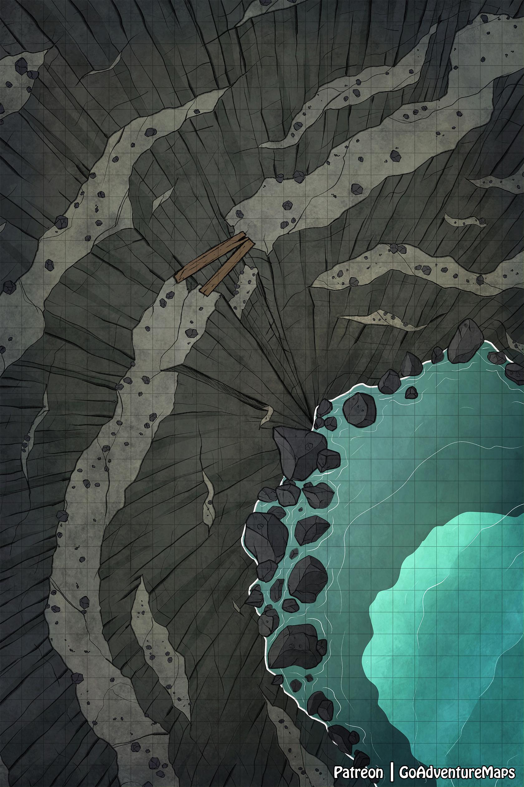 [Battlemap][24x36][1680x2520px][Cliff] The Big Cliff | Scrolller