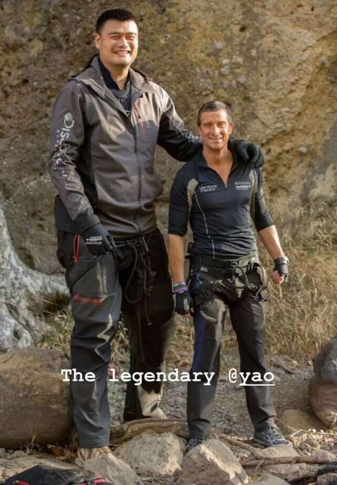 Bear Grylls and Yao Ming | Scrolller