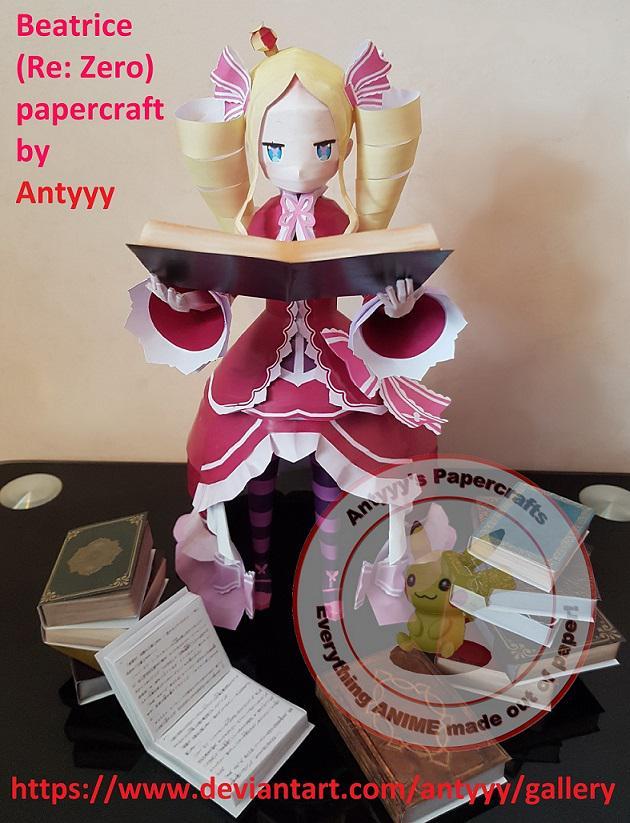 Beatrice (Re: Zero) built papercraft [oc] | Scrolller