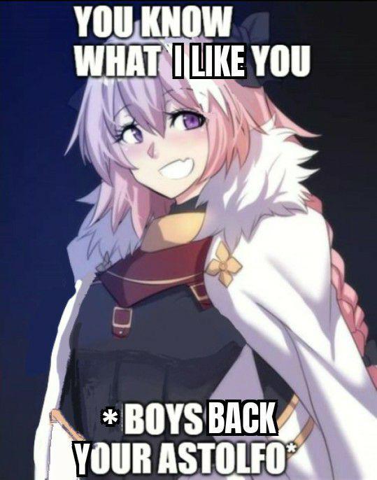 Because some people are un-boying Astolfo | Scrolller
