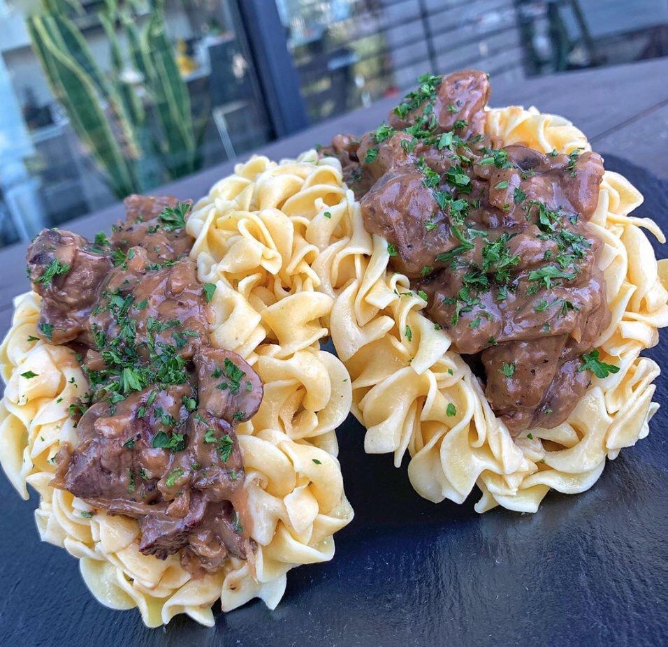 Beef stroganoff tacos | Scrolller