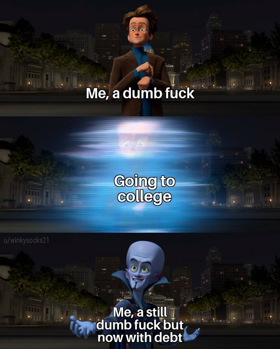 Behold, my debt! | Scrolller