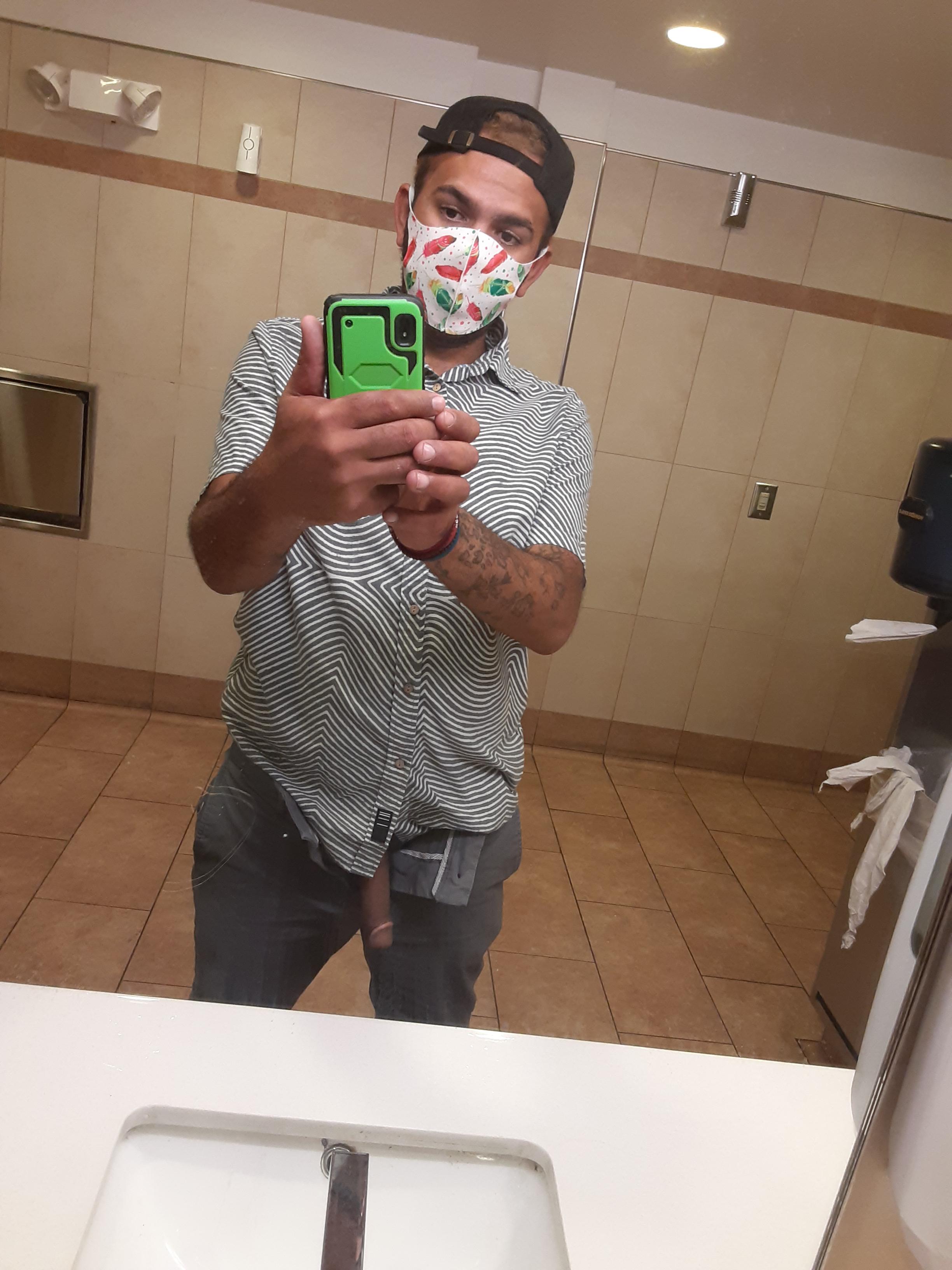 Being risky in the public bathroom at walmart. | Scrolller