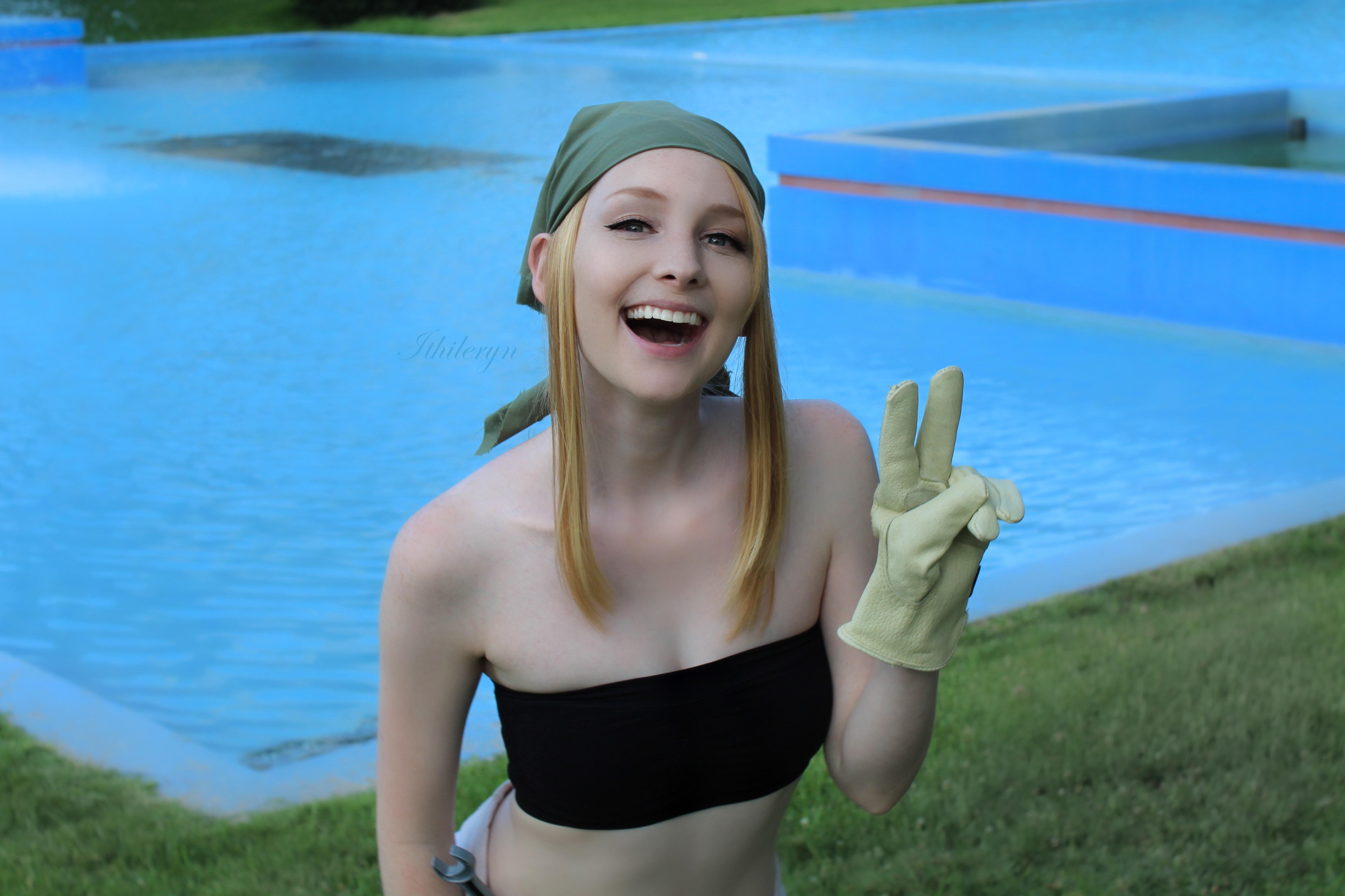 Being silly as Winry [self] | Scrolller