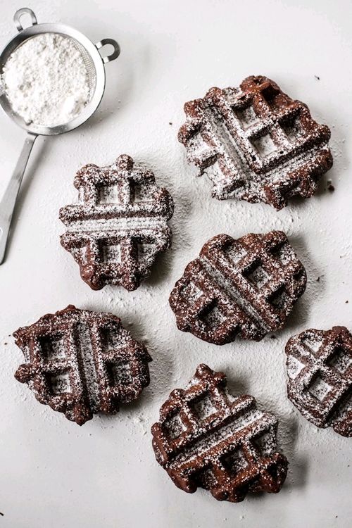 Belgian Brownie Waffles [500 x 750] | Scrolller