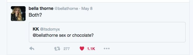 Bella loves sex and chocolate. | Scrolller