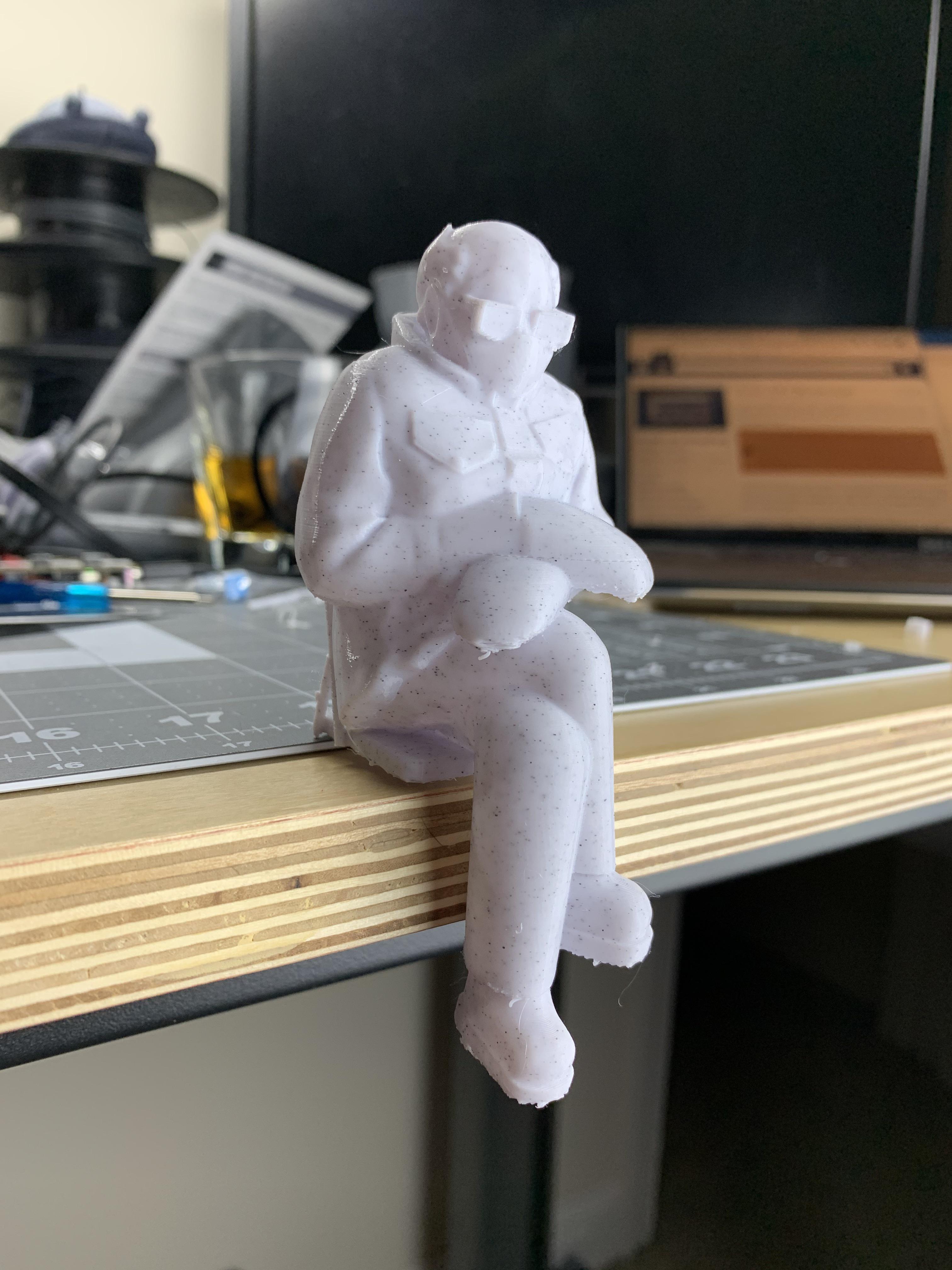 Bernie, in marble. | Scrolller