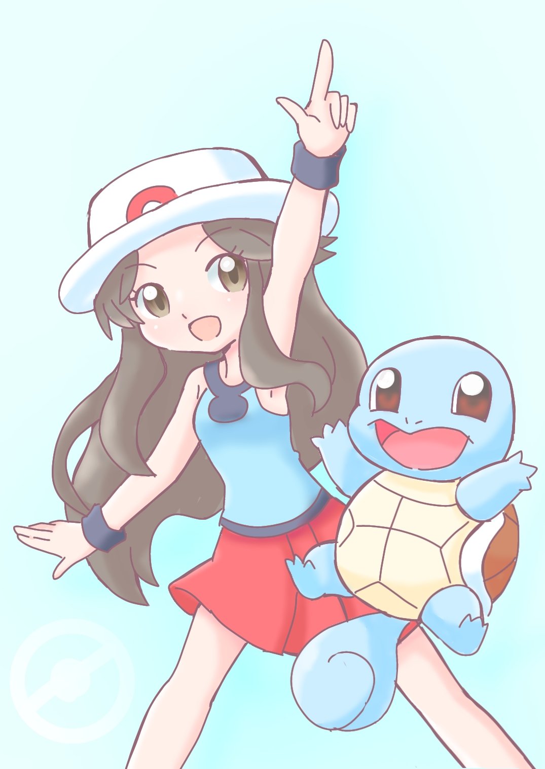 Best girl Leaf ready to win with squirtle trusting the bond of potential to know true winning ...