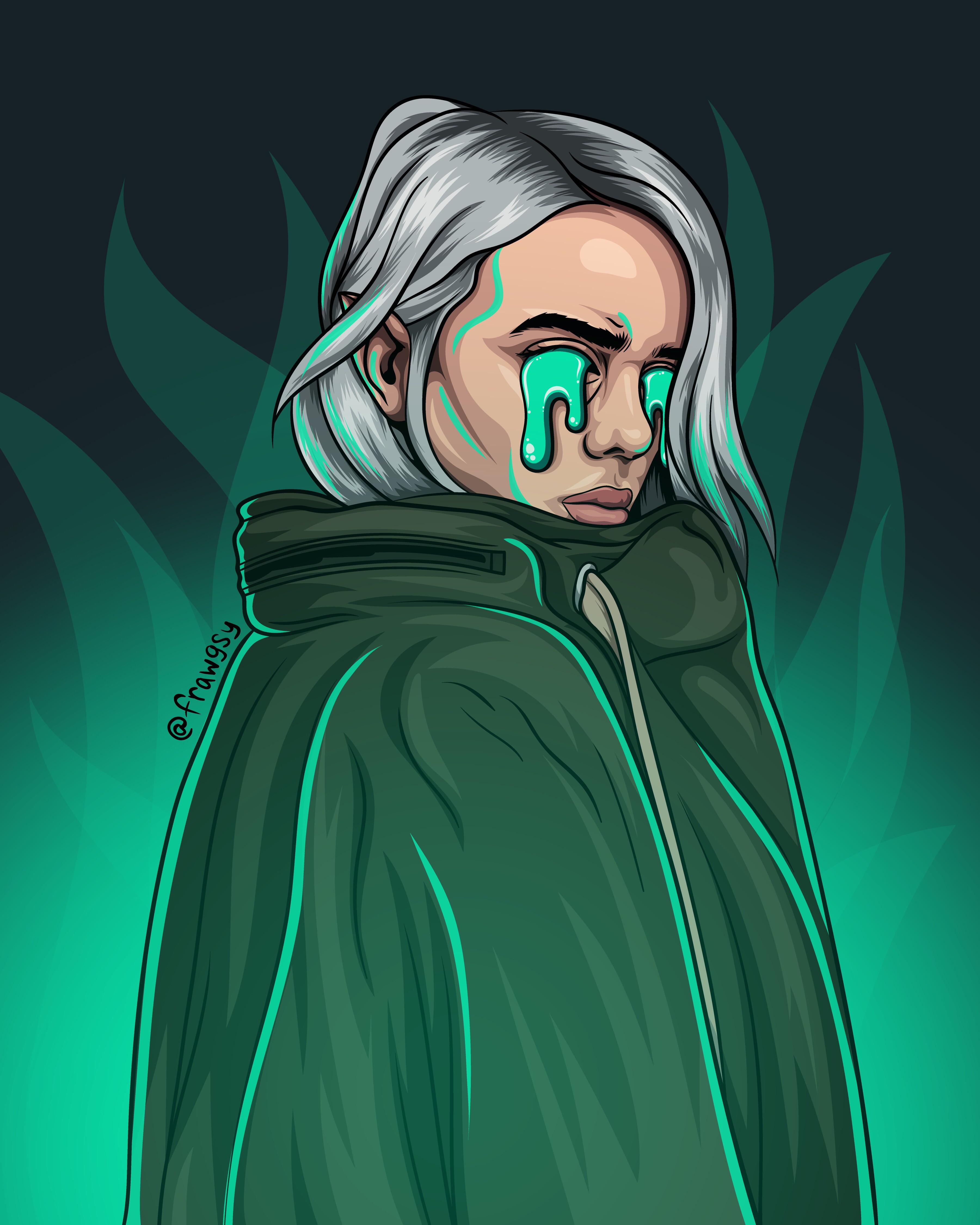 Billie Eilish [Adobe Illustrator] | Scrolller