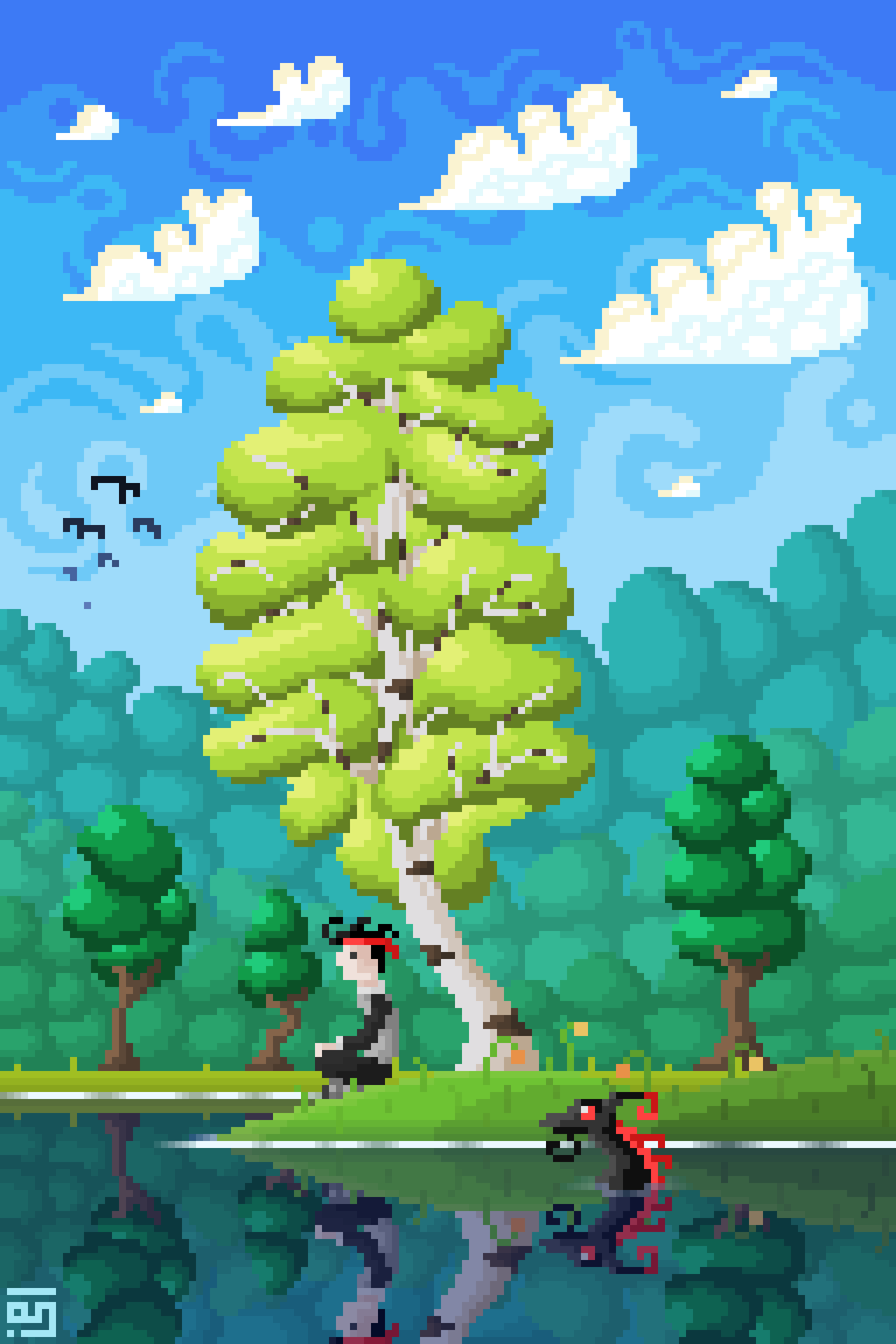 Birch, Me, Pixels, 2021 | Scrolller