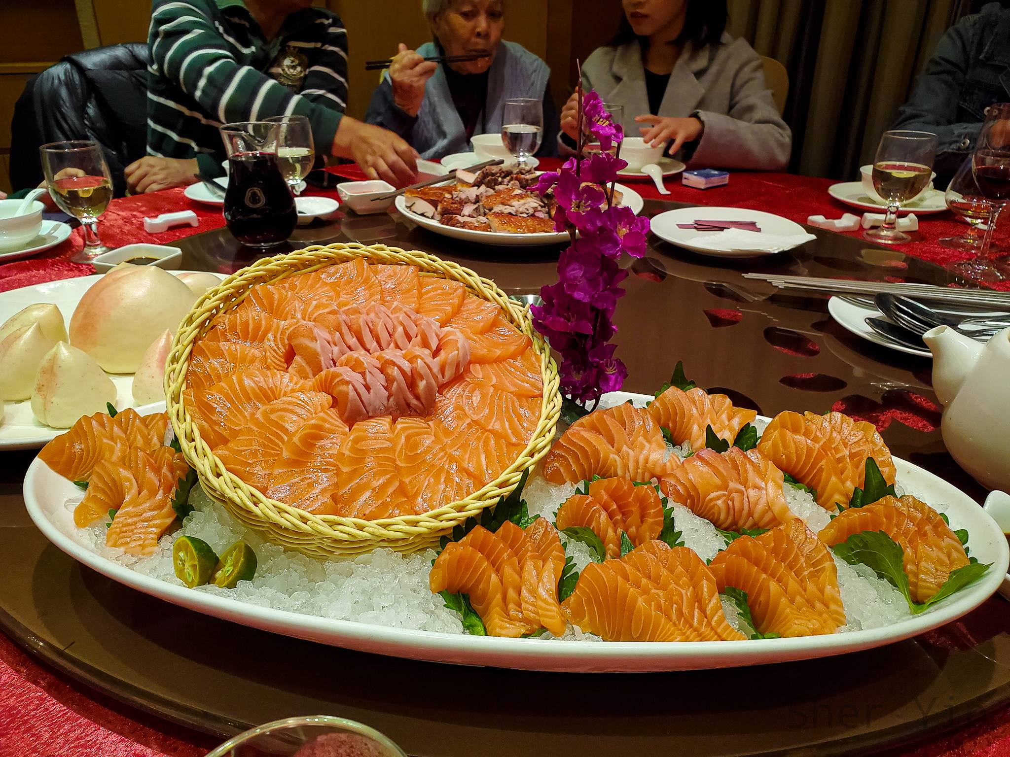 Birthday celebration salmon sashimi basket[OC] | Scrolller