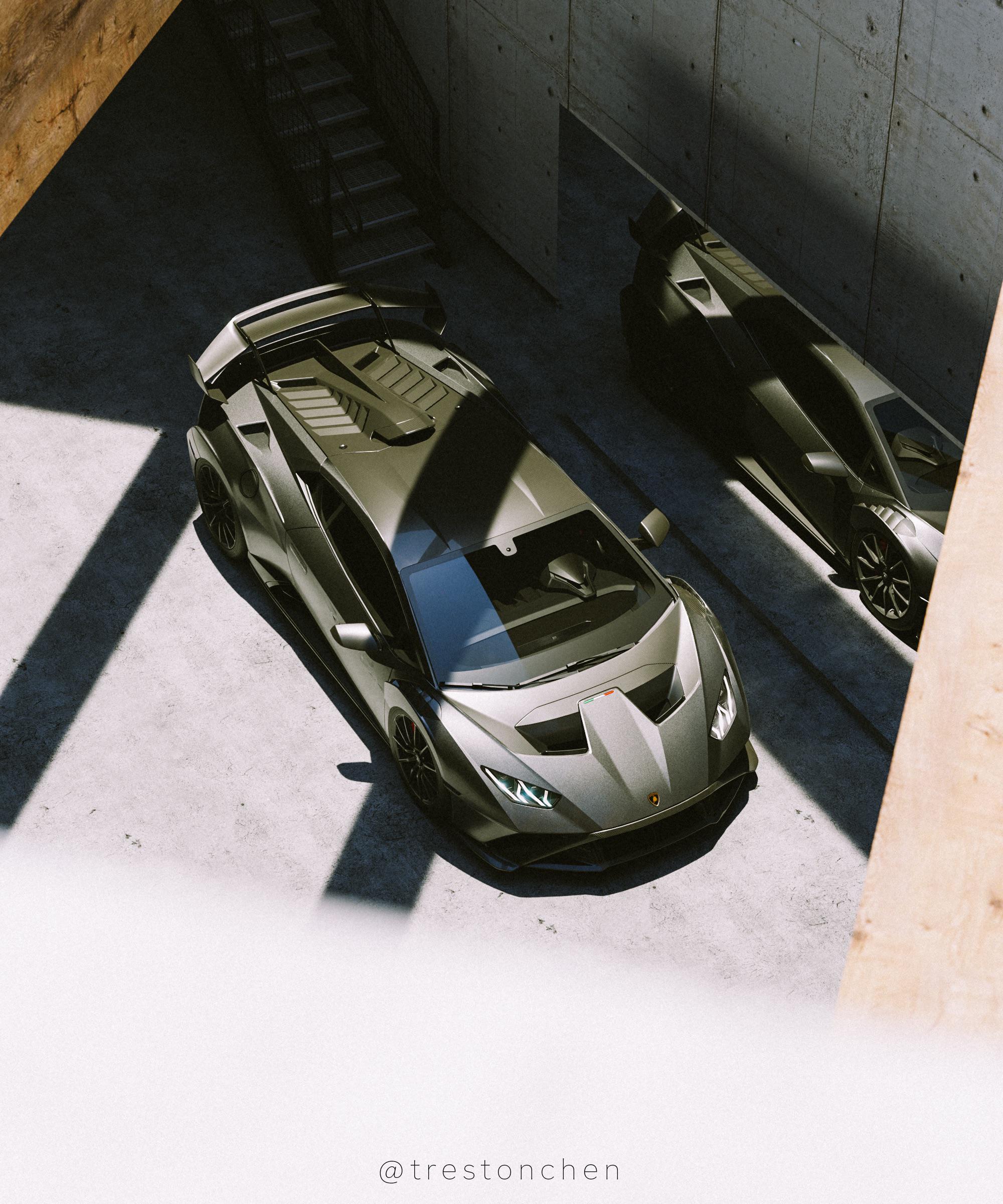 Blacked Out Huracan STO | Scrolller