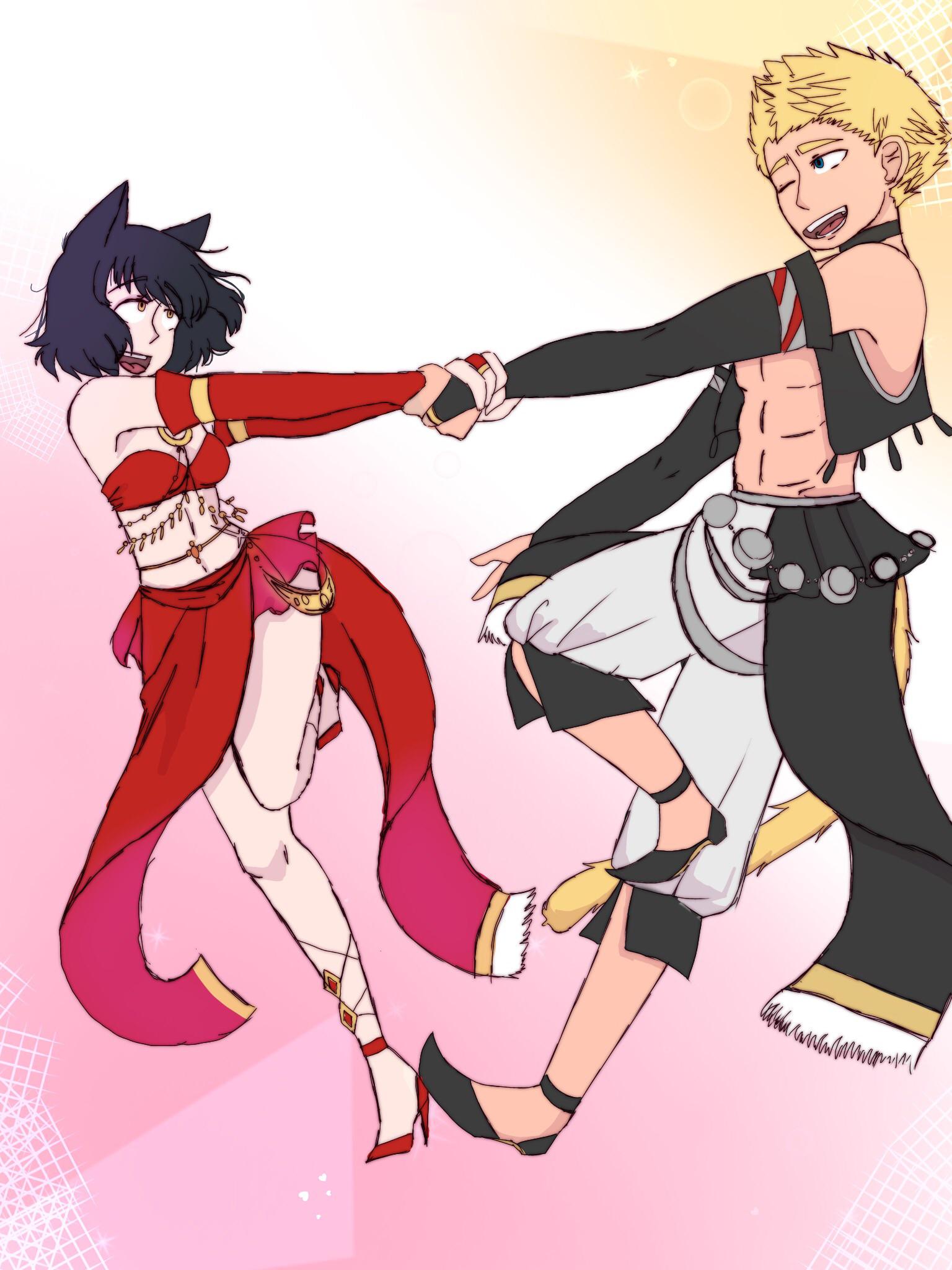 Blacksun (Blake Belladonna x Sun Wukong) FFXIV Dancer Commission, done ... Blacksun (Blake Belladonna x Sun Wukong) FFXIV Dancer Commission, done ...