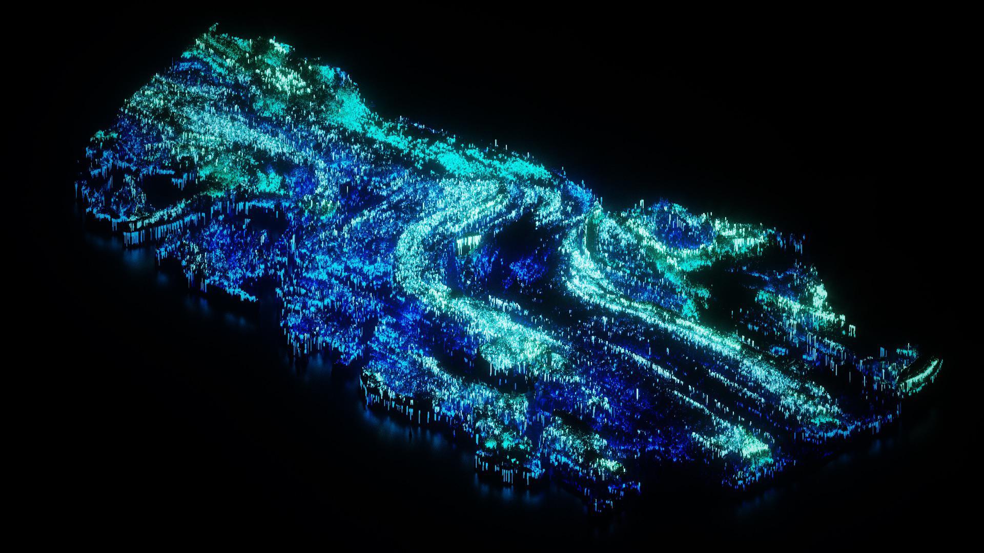 Blue fluid | Scrolller