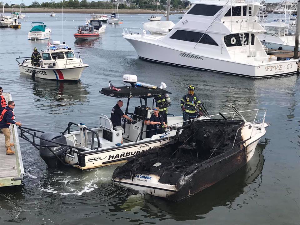 Boat Fire in Scituate MA | Scrolller