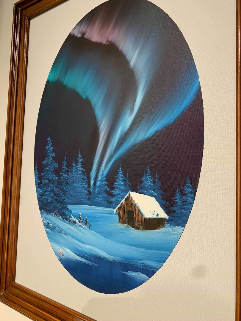 Bob Ross painting. | Scrolller