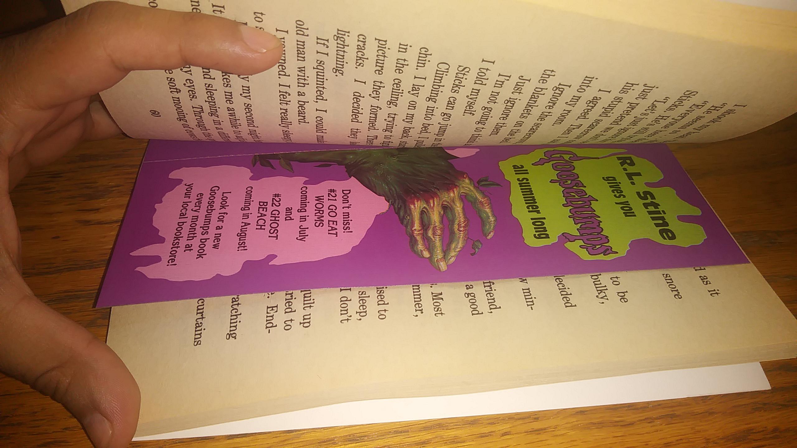 Bookmark in my copy of "The Scarecrow Walks at Midnight." | Scrolller