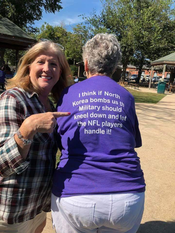 boomer showing off her epic shirt | Scrolller