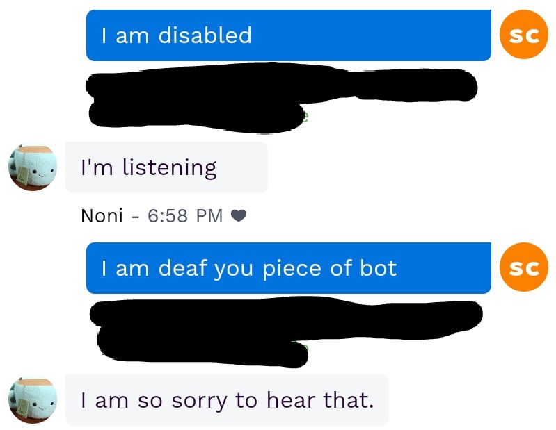 Bot asked me if I am okay... | Scrolller