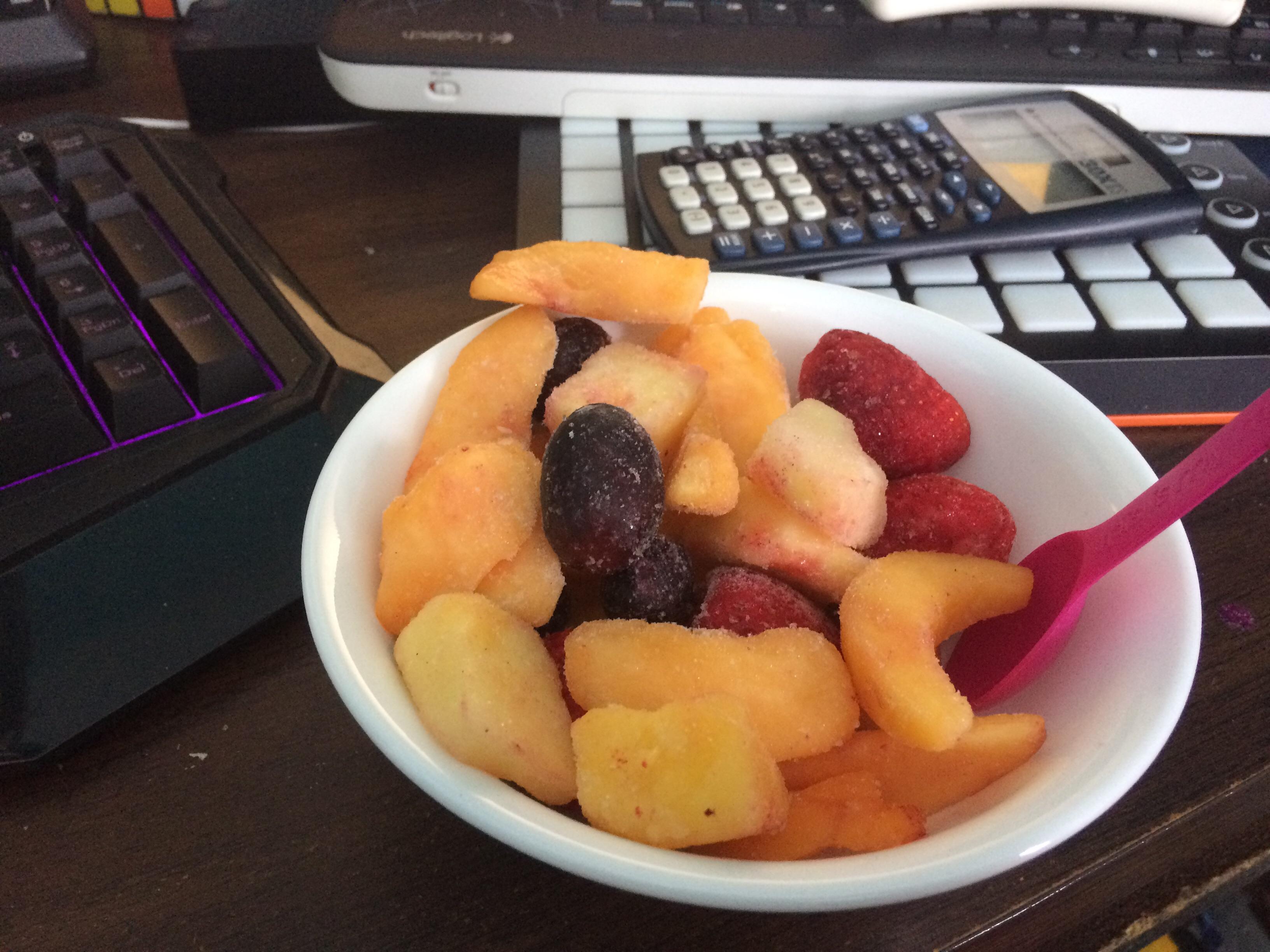 Bowl of Frozen Fruit | Scrolller