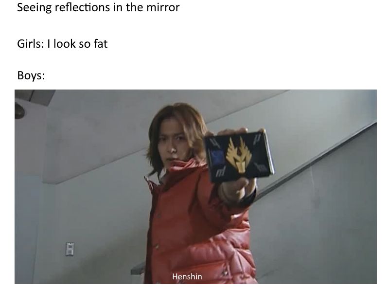 Boys in front of mirrors | Scrolller