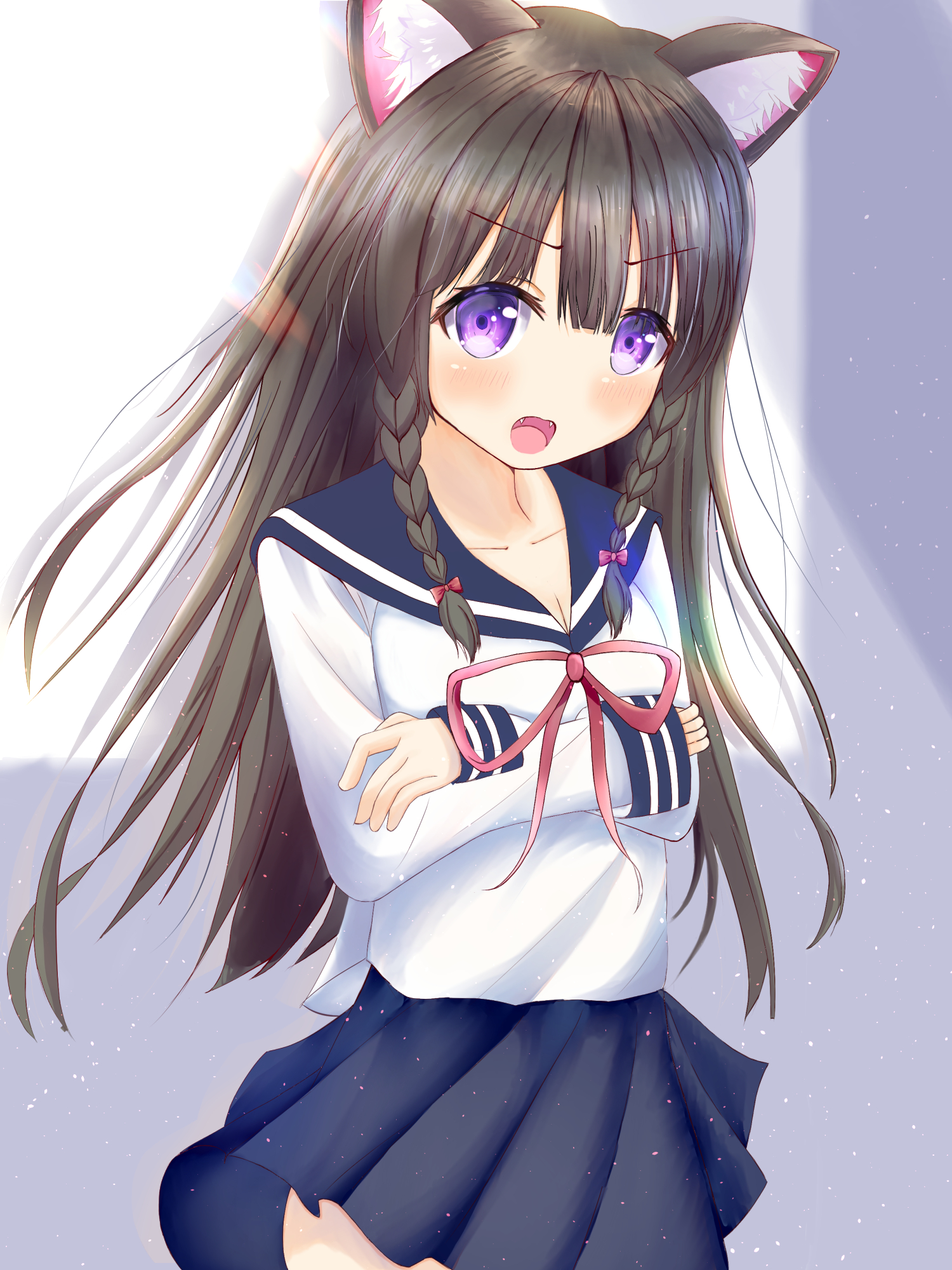 Braids and cat ears. [Original] | Scrolller