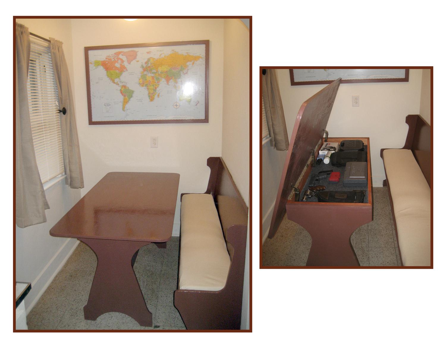 Breakfast Nook Handgun Storage | Scrolller