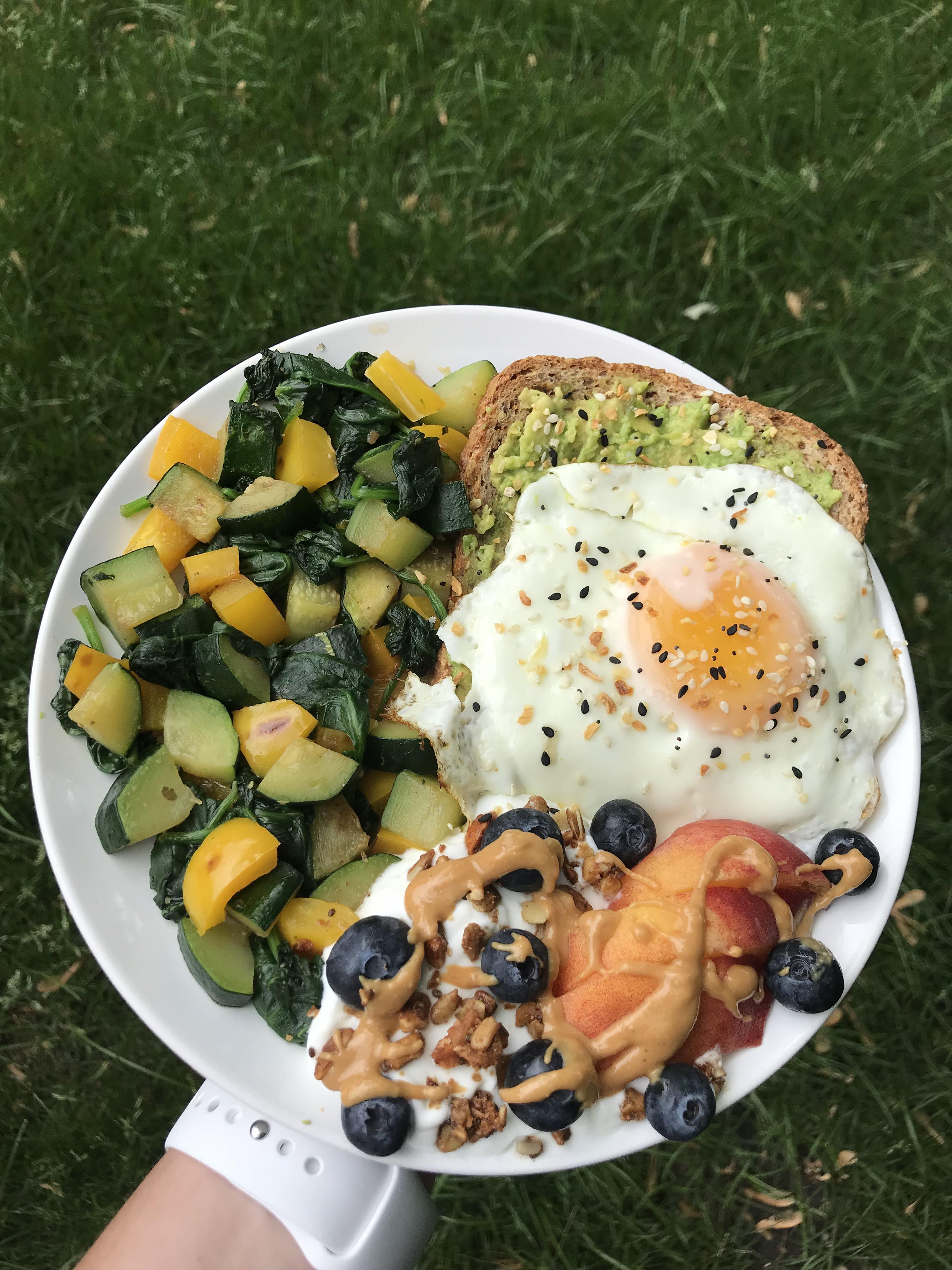 breakfast plate: a little over 400 calories | Scrolller
