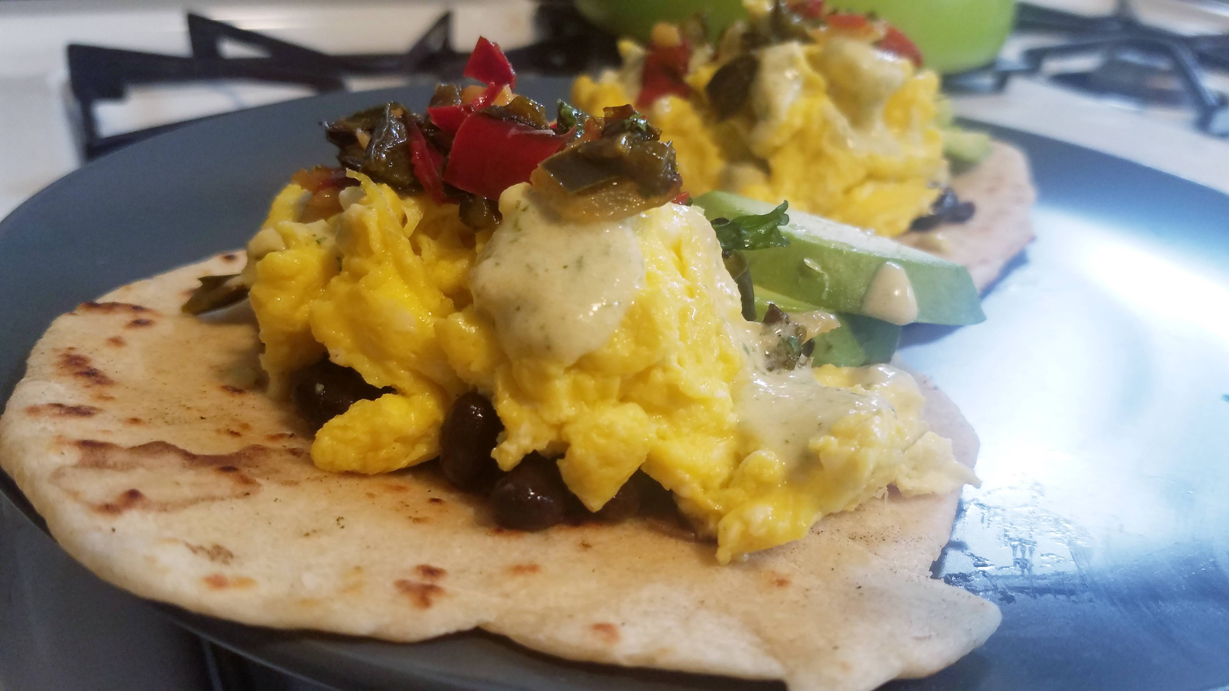 Breakfast tacos on homemade flour tortillas | Scrolller