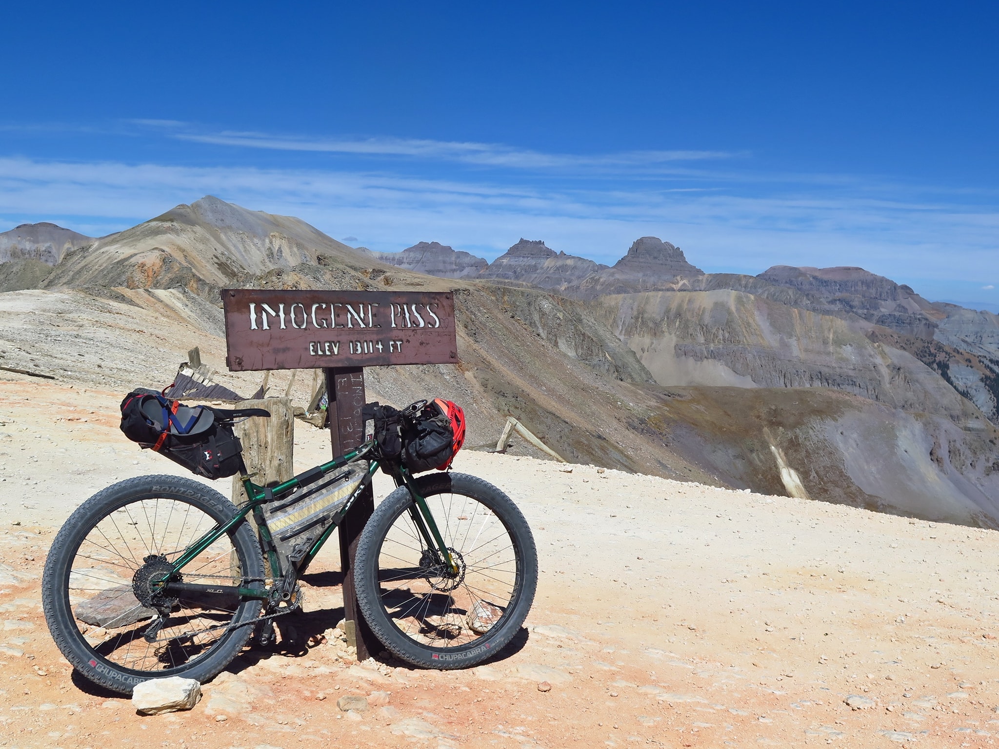 Brought my loaded Krampus up into the thin air last week. Imogene Pass in CO at 13,114 ft ...